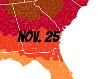 Georgia Fall Foliage Map 2025: Where & When To See Gorgeous Peak Leaves ...